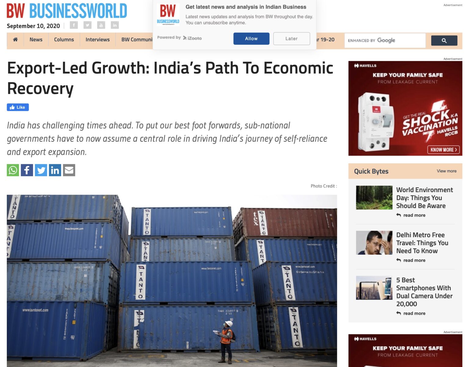 Export-led growth: India’s path to economic recovery – Institute for ... Export-led growth: India’s path to economic recovery – Institute for ...